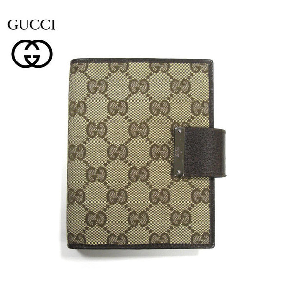 Gucci | Bags | Gucci Gg Agenda Notebook Cover Brown | Poshmark